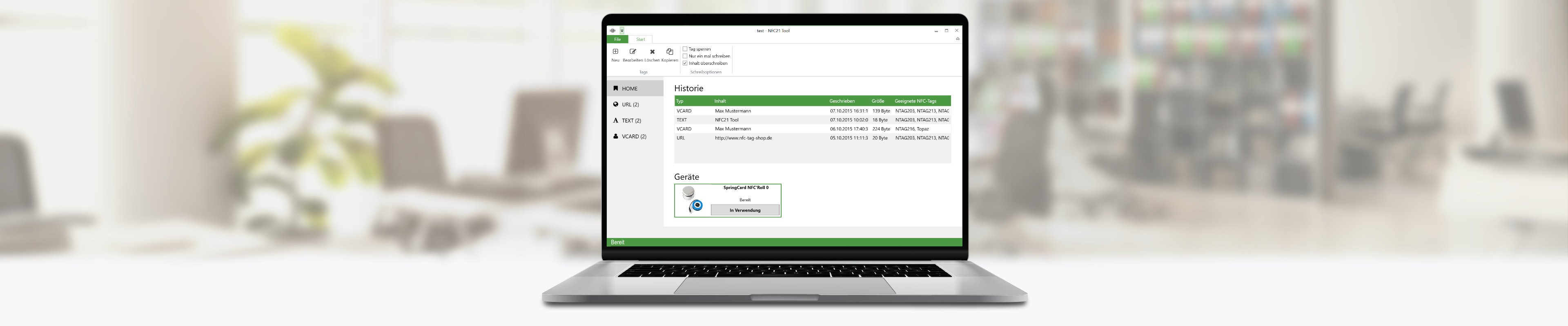 NFC21 Tools for Windows - Tool for writing and reading NFC tags | NFC21
